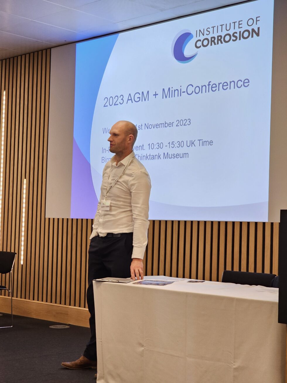 ICorr Birmingham 2023 – Weds 1st November 2023 - Institute of Corrosion